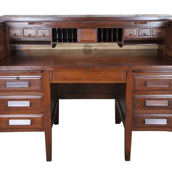 Antique Desk With Drawers - Etsy