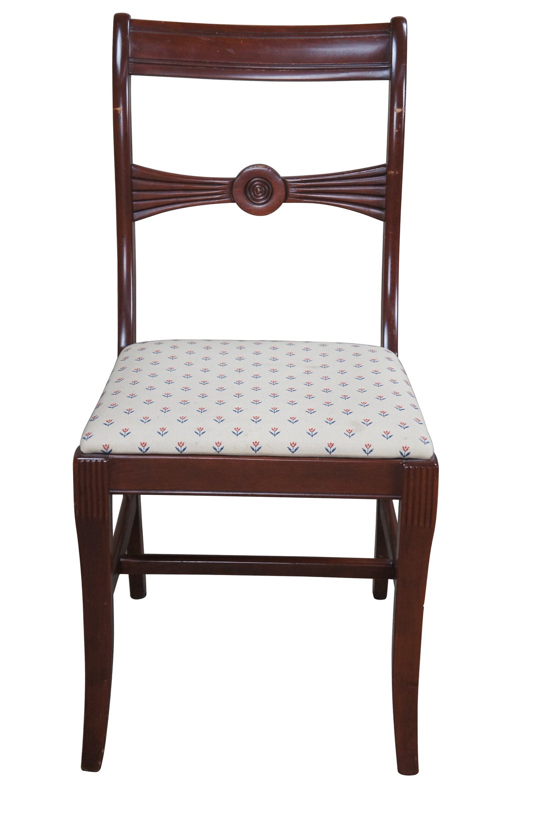 Antique Duncan Phyfe English Regency Style Mahogany Bow Back Dining ...