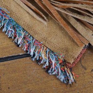 Vintage Native American Floral Leather Tapestry Shoulder Bag Satchel ...