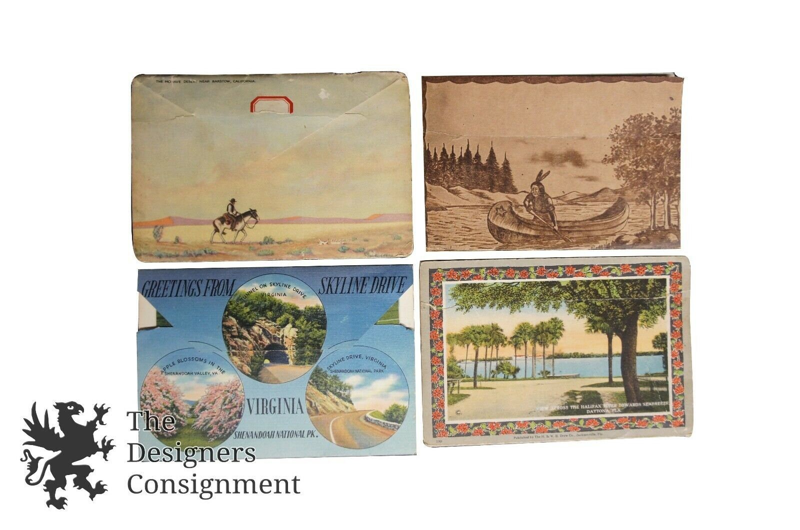 15 Vintage Postcards & Folding Postcard Souvenir Folders USA States ...
