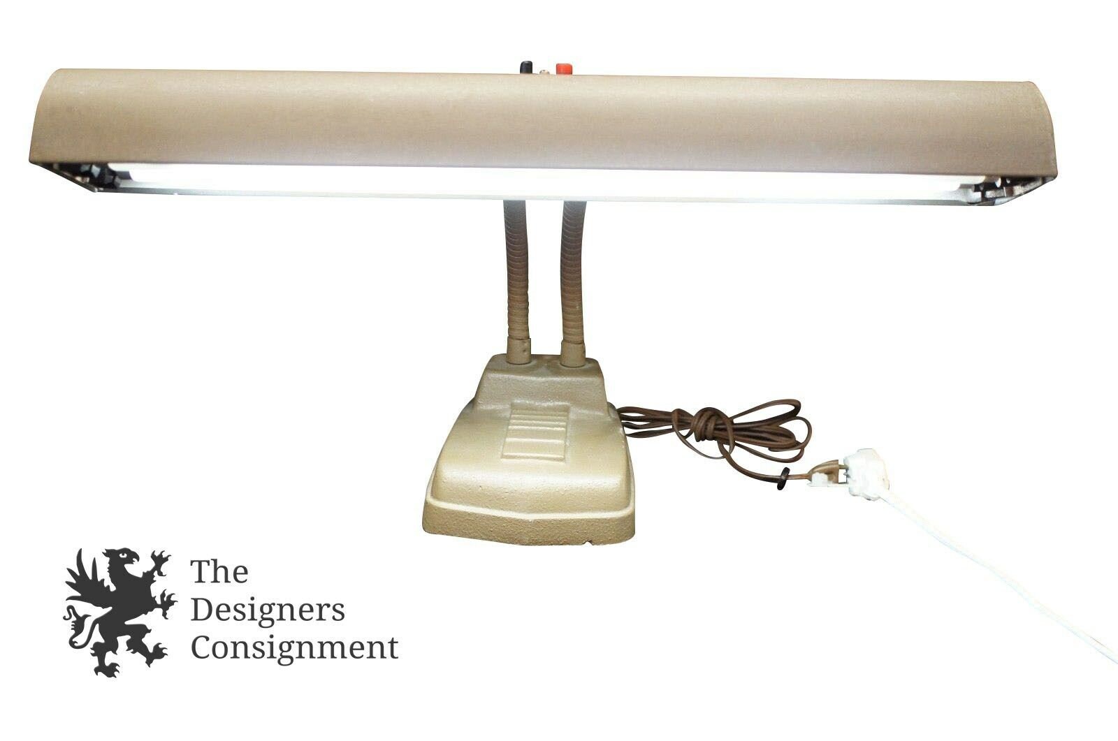 Art Deco Industrial Fluorescent Desk Lamp Adjustable Executive Lawyer ...