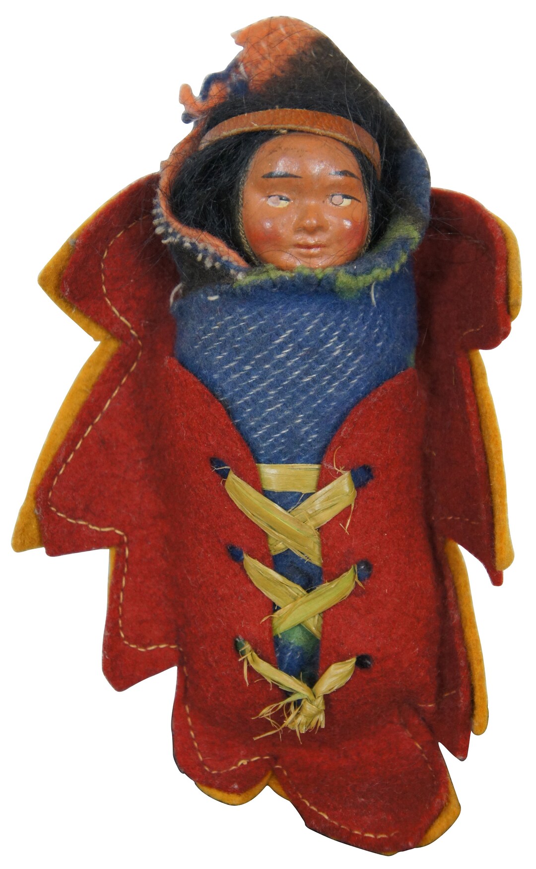 Mid Century Papoose Baby Skookum Doll Native American Autumn Leaf 7” - Etsy