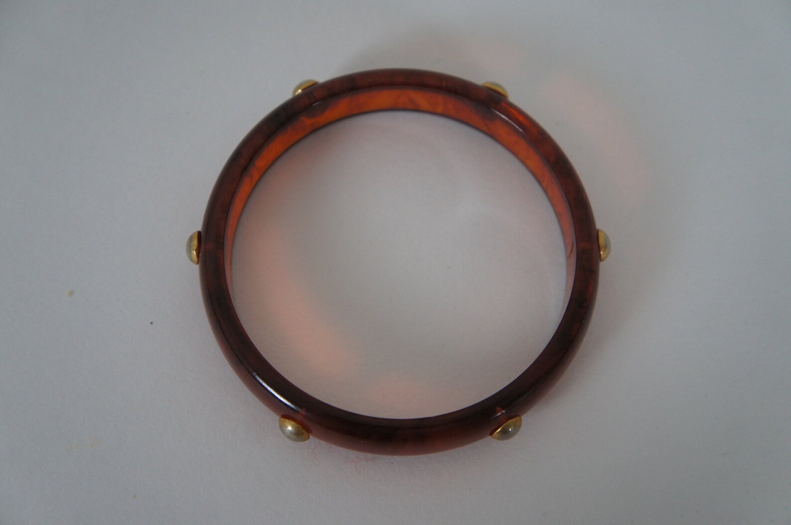 4 Pc Amber Root Beer Bakelite Bracelet Hoop Earrings Fish Pendant MCM ...