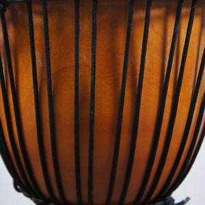 Vintage Toca Hand Percussion Djembe Drum Painted Folk Art Gecko Lizard ...