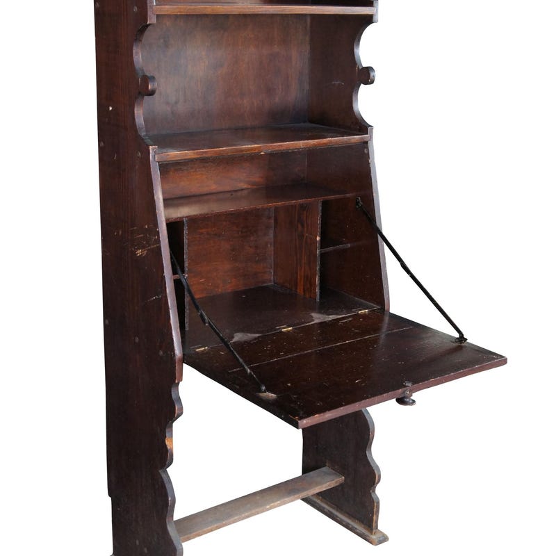Antique Drop Front Secretary Desk - Etsy