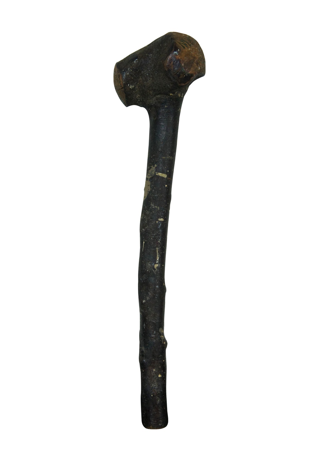 Antique Irish Bog Blackthorn Shillelagh Knobkerrie Club Bludgeon ...