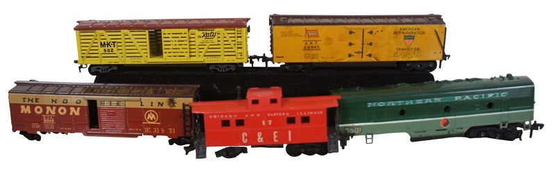 Vintage Mid Century HO Train Model Railroad 92 Pc Lot | Etsy