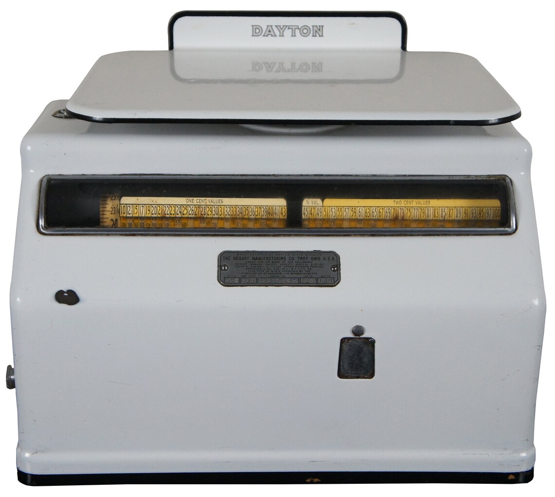 Mid Century Enameled Dayton Meat Scale Hobart Mfg Co Butcher - Etsy