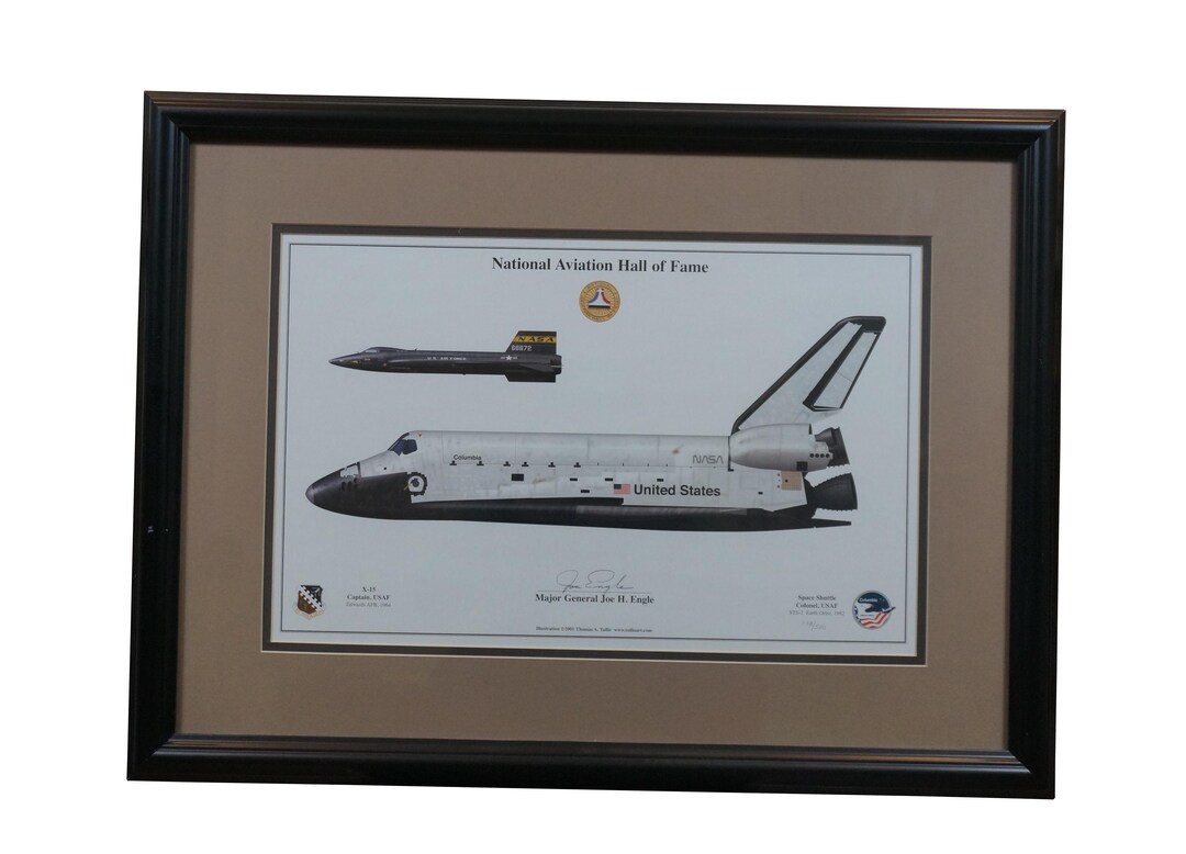 National Aviation Hall of Fame X-15 Space Shuttle Print Joe Engle ...