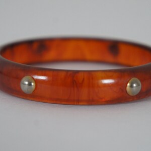 4 Pc Amber Root Beer Bakelite Bracelet Hoop Earrings Fish Pendant MCM ...