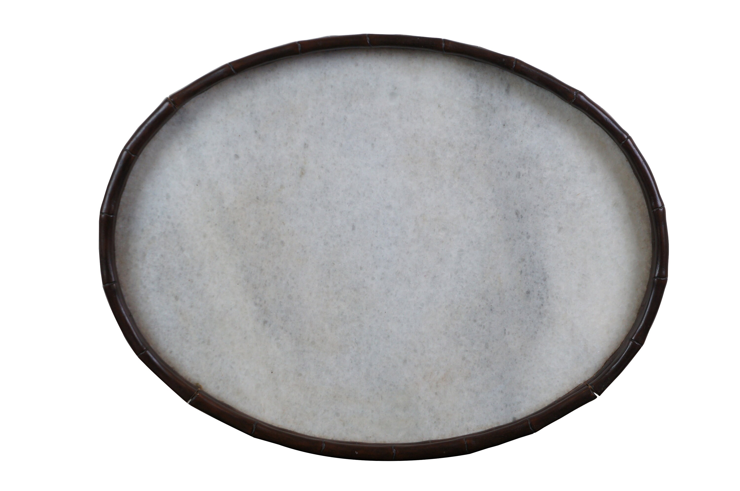 Lg Vtg Marble & Wood Footed Trivet Bar Tray Oval Plateau - Etsy