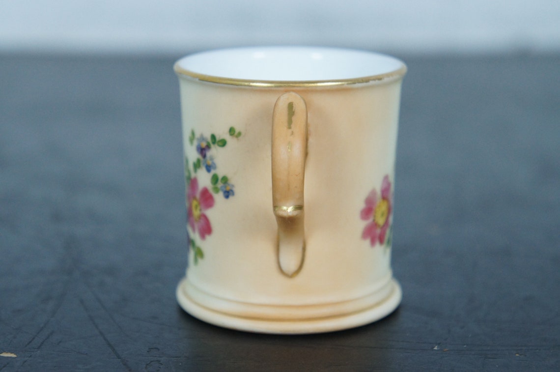 Antique English Royal Worcester Floral Porcelain Miniature - Etsy