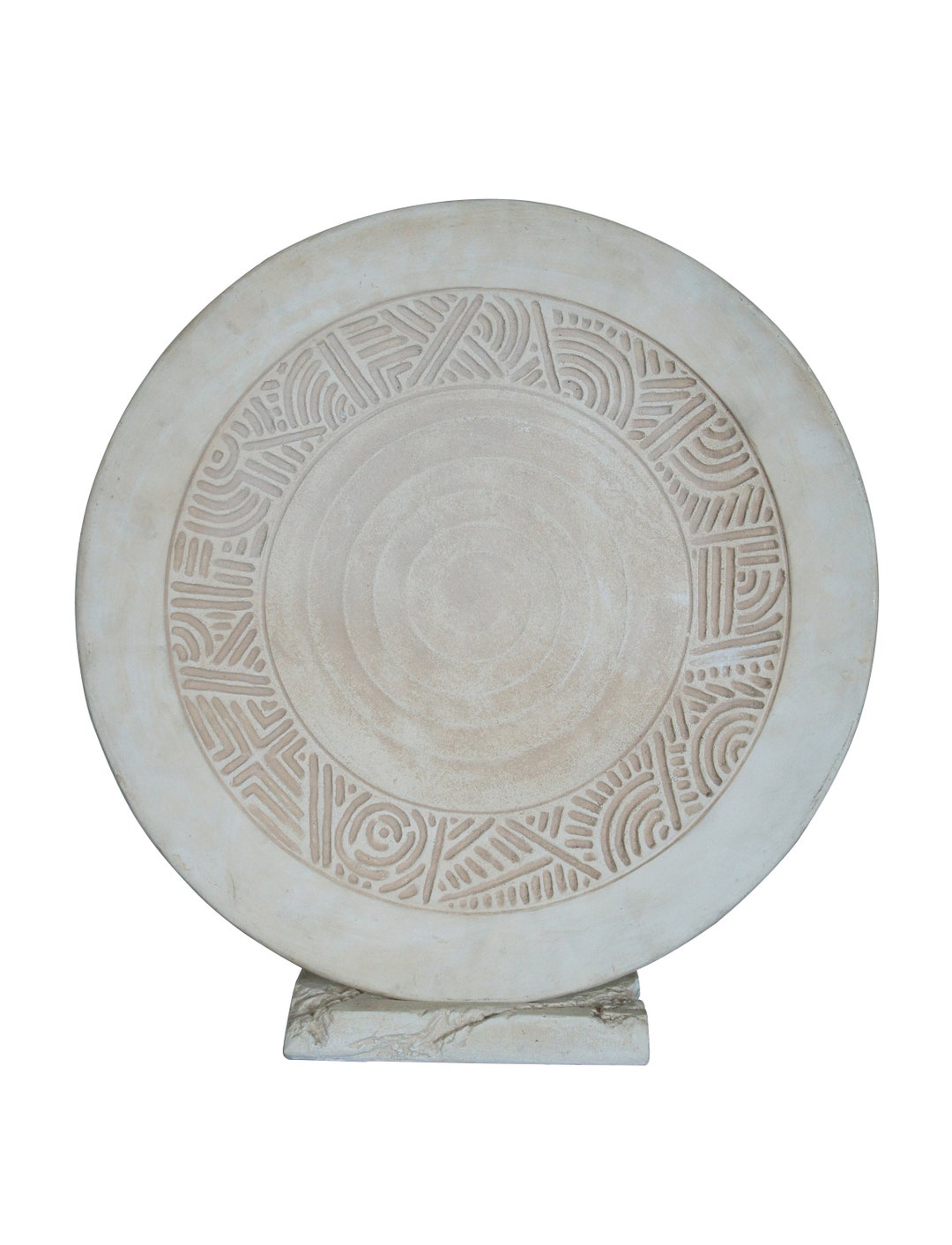 Vintage Southwestern Style Chalkware Art Sculpture Charger Plate W ...