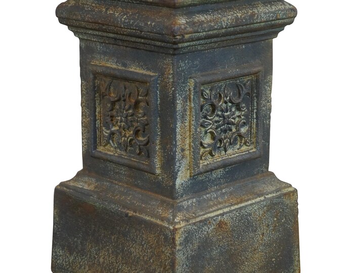 Cast Iron Garden Plinth Riser Sculpture Pedestal Candle Plant Stand 13 ...