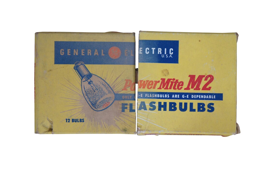 10 Vintage GE General Electric Powermite M2 Camera Flash Bulbs - Etsy