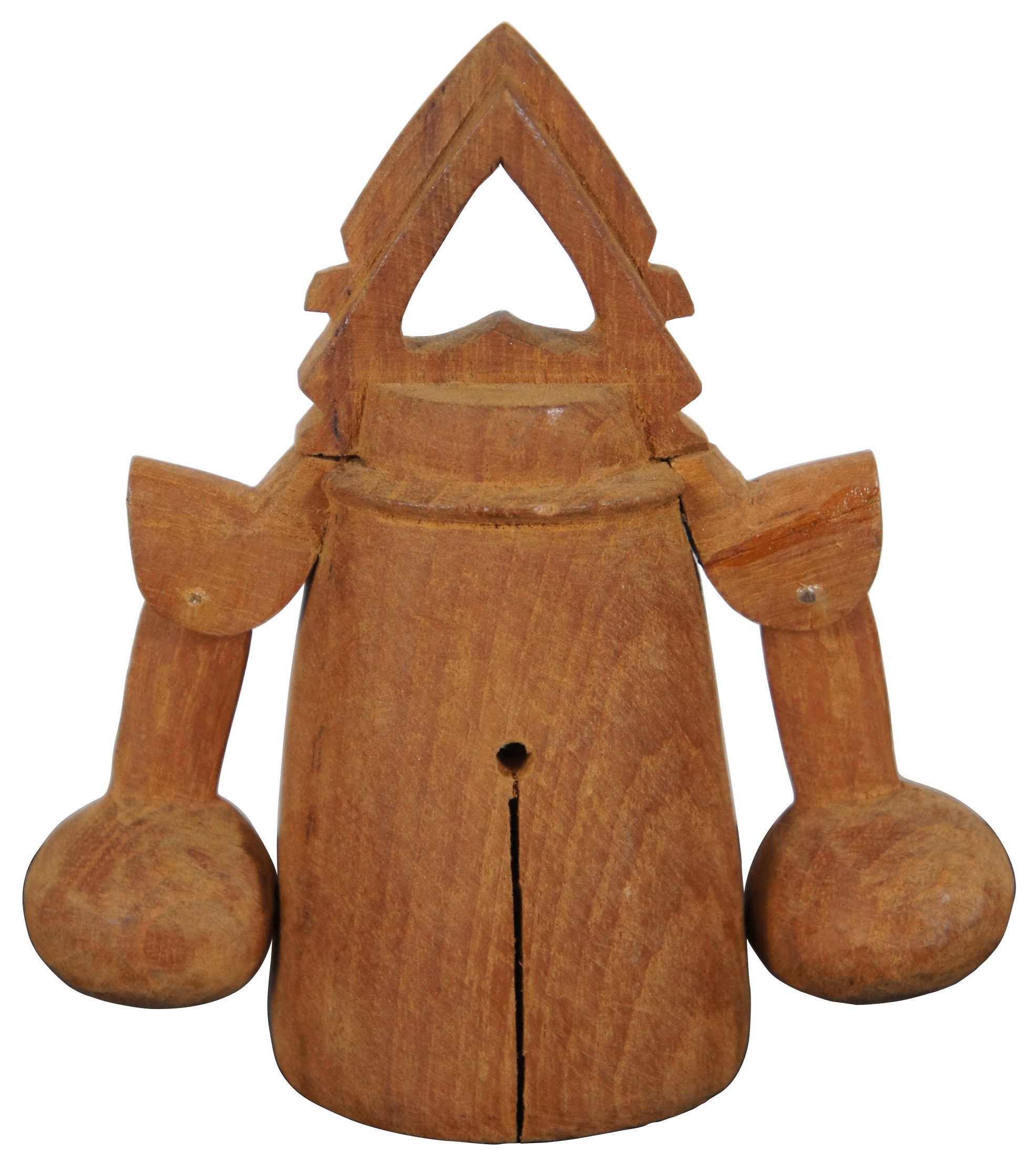 Vintage Folk Art Carved Wood Double Clapper Cow Ox Bell Chime 5" - Etsy