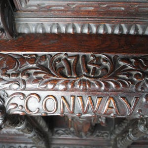 Rare Early 18th Century English Carved Oak Hugh Castle Cabinet Chest ...