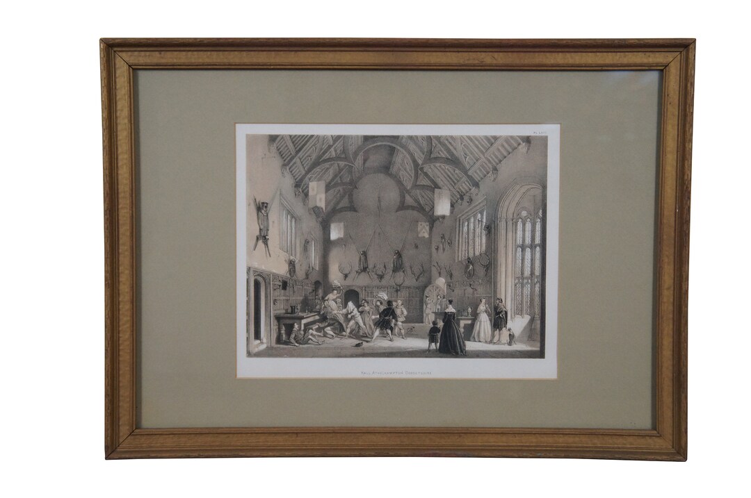 Joseph Nash Mansions of England Hall Athelhampton Dorsetshire ...