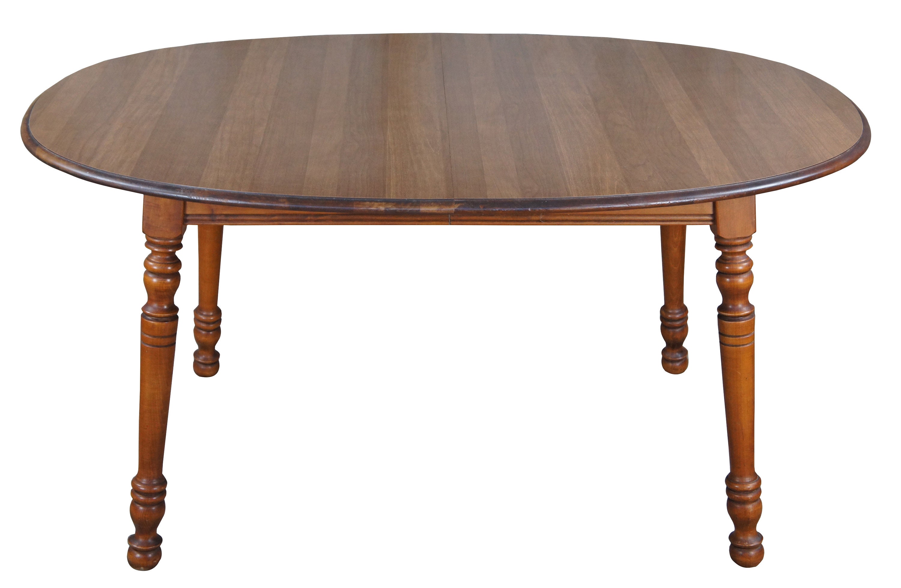 Round Maple Extendable Dining Table - Etsy