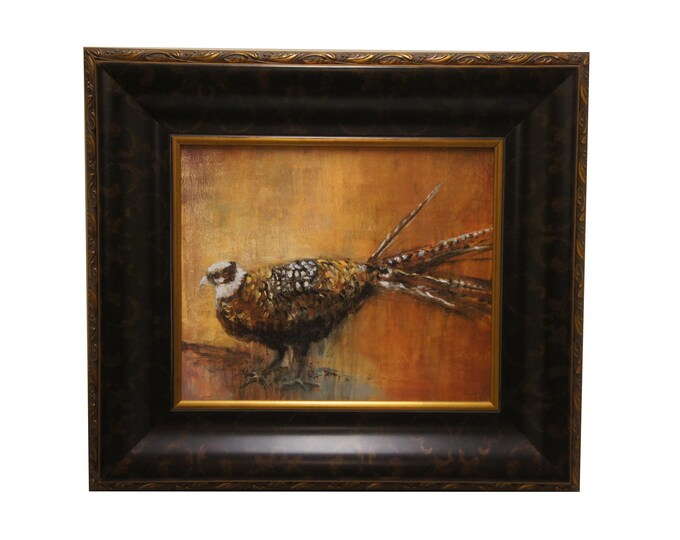 El Faisan Cobrizo II Art Print on Canvas by Selina Taylor Pheasant Bird ...