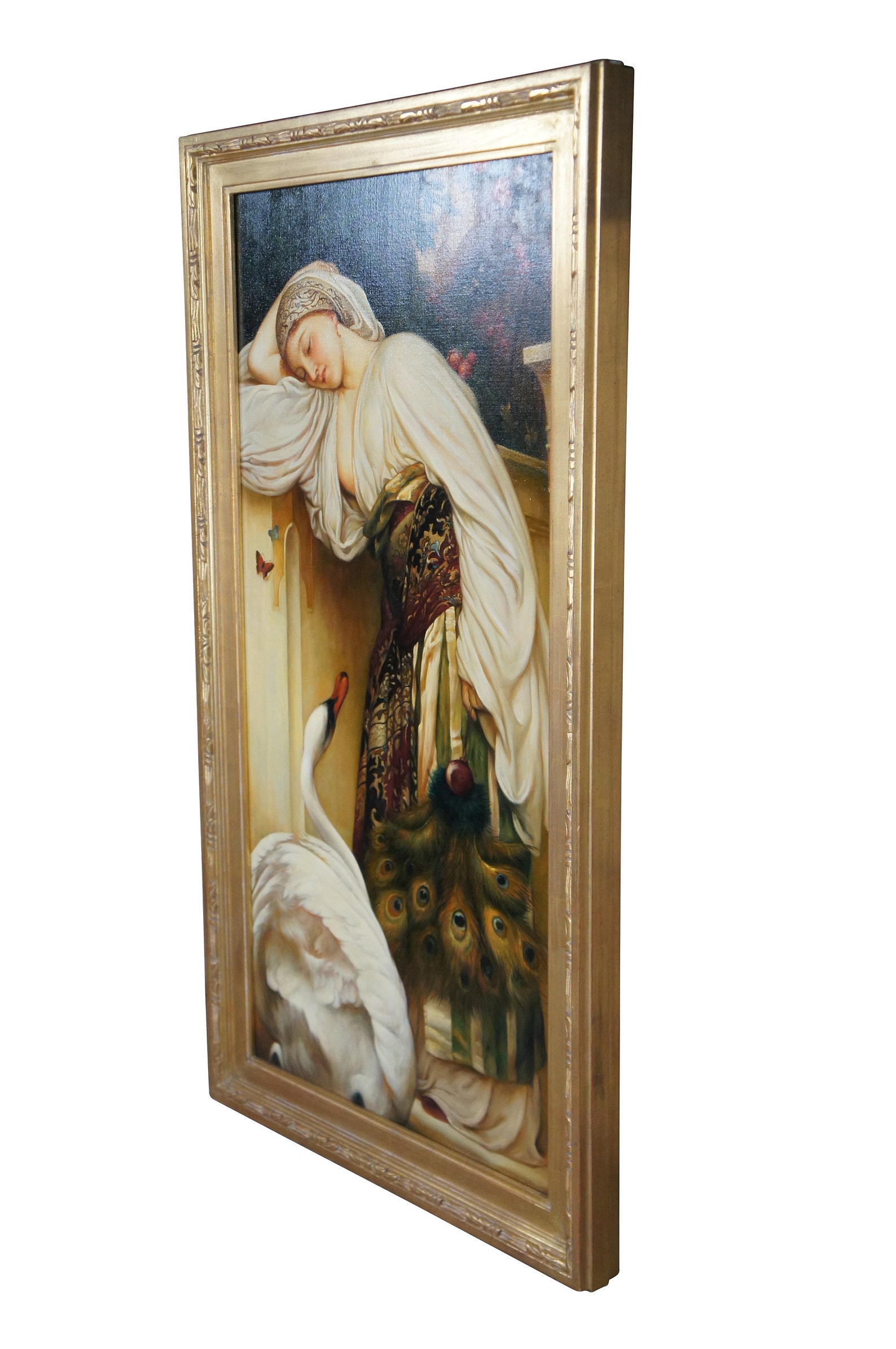 Odalisque Contemporary School Oil Painting After Frederick Leighton ...