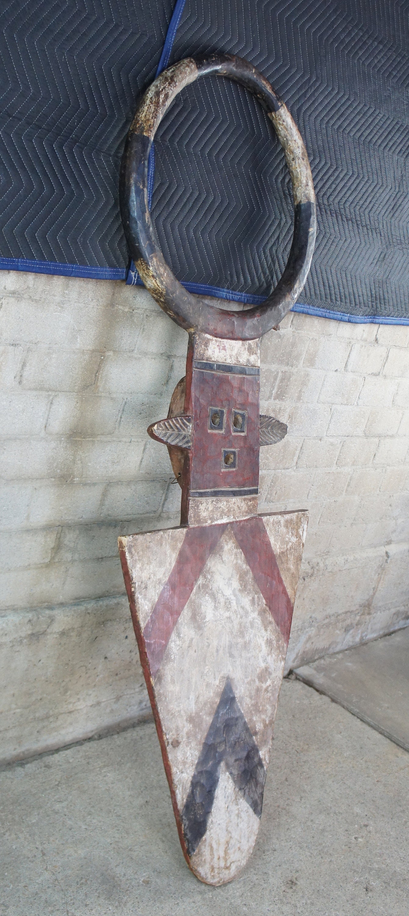 African Nafana Bedu Plank Mask Goli Tribal Ceremonial Shield - Etsy