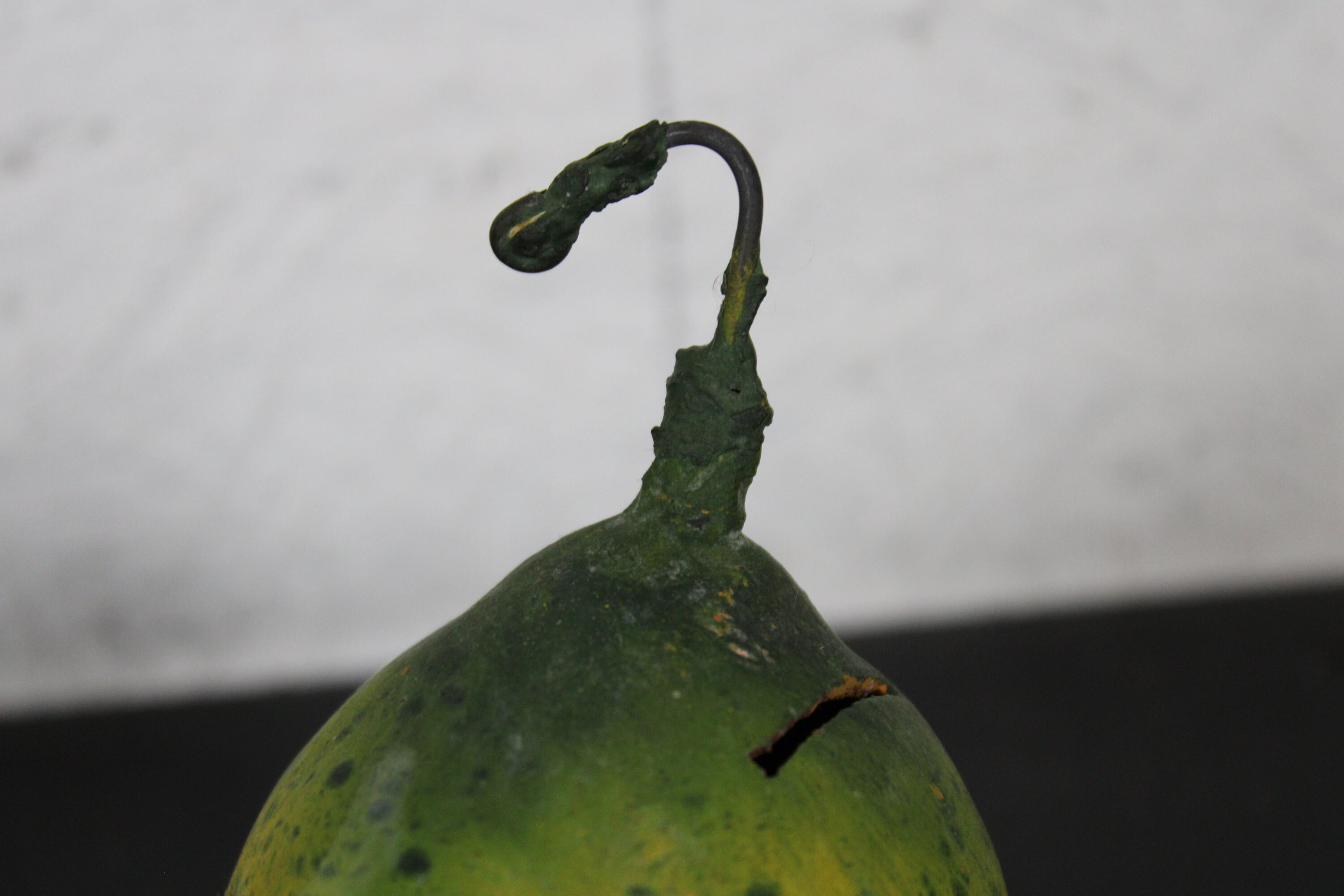 Antique American Folk Art Paper Mache Coin Bank Ornament Pear | Etsy