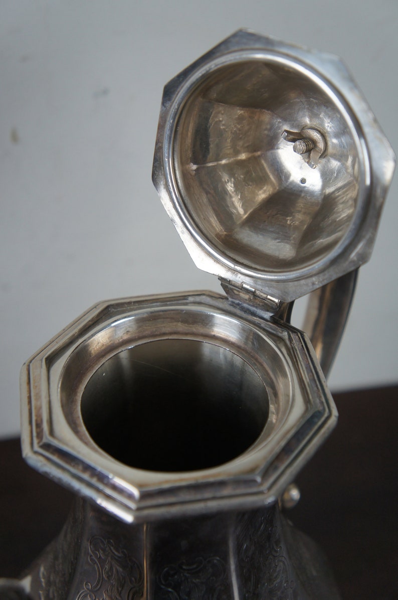 Antique T & J Creswick Sheffield England Silverplate Teapot Repoussé ...