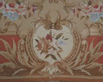 4'x6' New Stunning French Aubusson Design Floral Hand Knotted Wool ...