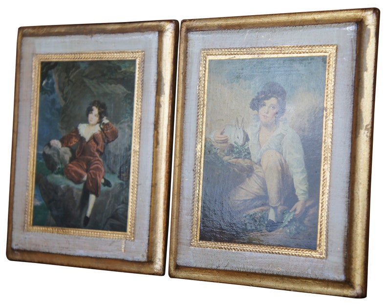 2 Mid Century Victorian Children Prints Sir Henry Raeburn Boy - Etsy