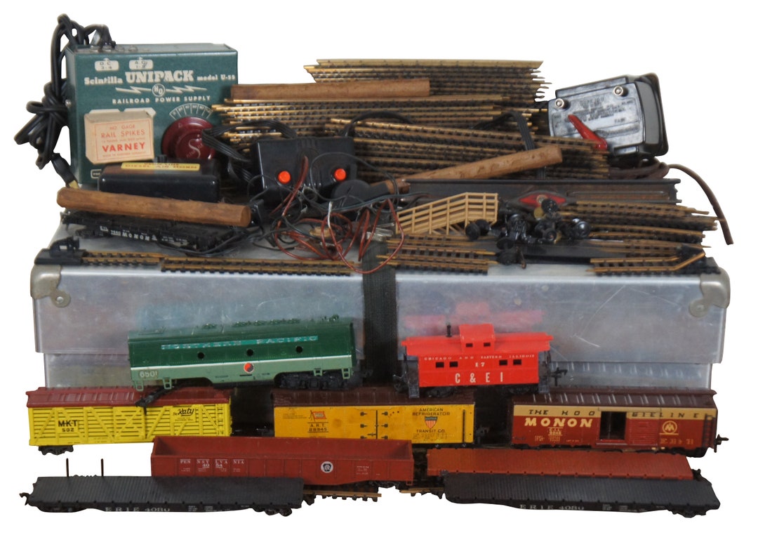 Vintage Mid Century HO Train Model Railroad 92 Pc Lot - Etsy