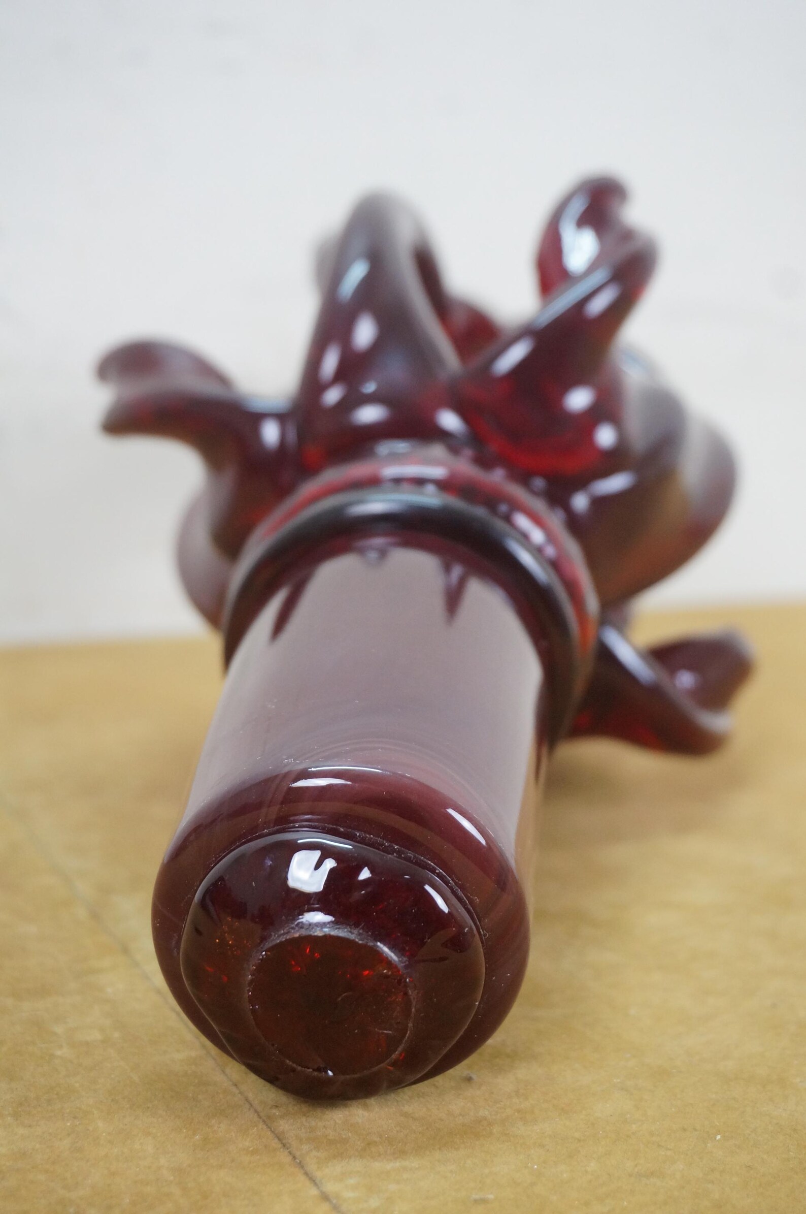 Jonathan Christie Ruby Red Art Glass Sacred Heart Decanter Bottle ...