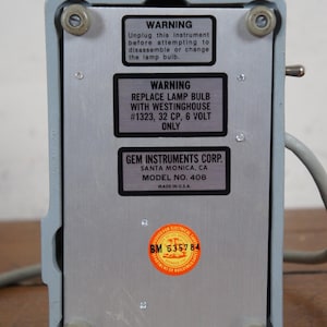 Vintage GIA Model 408 Gem Utility Lamp Jewelers Gemology Grading ...