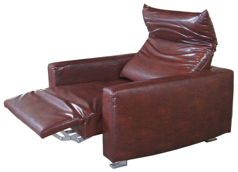 Vintage Modern Italian Leather Extendable Motorized Club Arm | Etsy