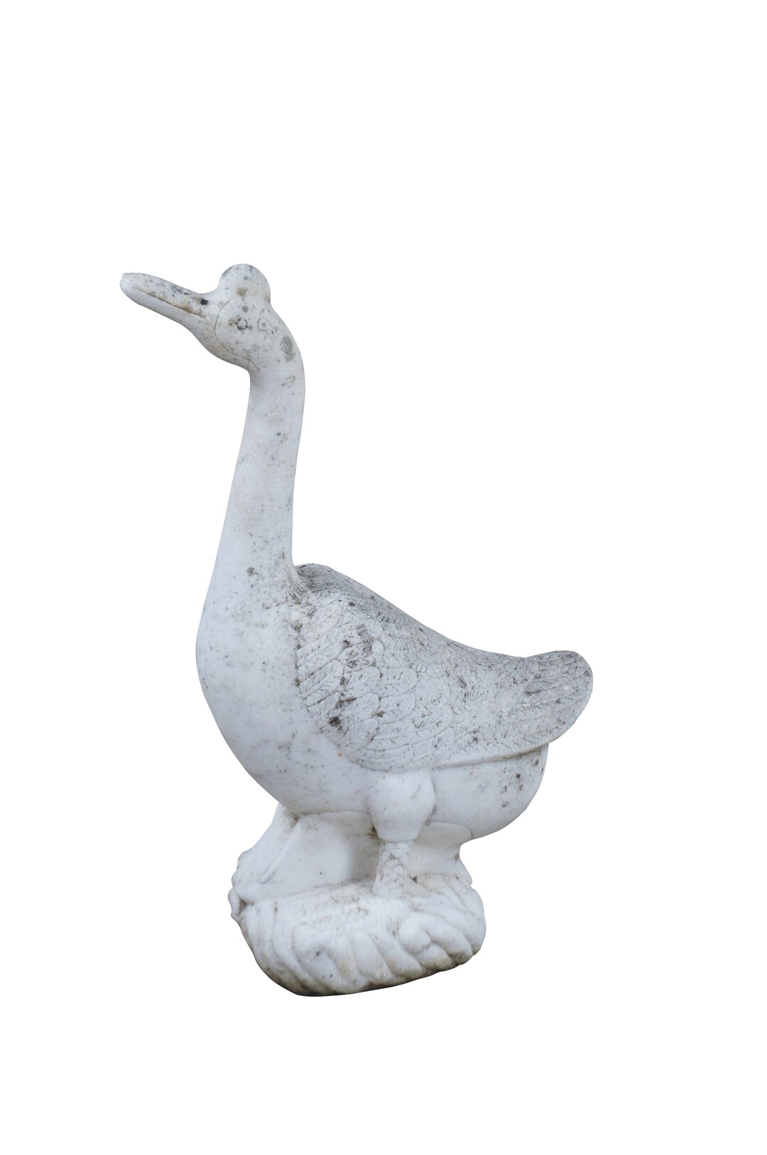 Antique Italian Carved Marble Stone Goose Geese Bird Garden Sculpture ...
