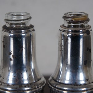 Vintage AMC 846 Sterling Silver & Glass 925 Weighted Salt and Pepper ...