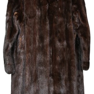 Vintage Stanley Rich Dark Brown Full Length Mink Fur Coat Rhinestone ...
