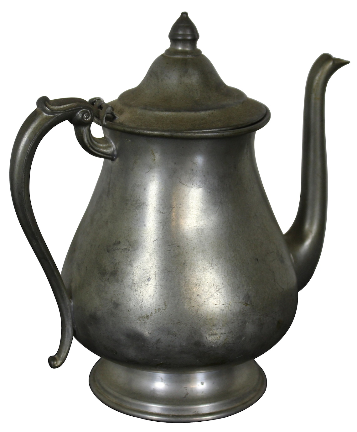 Vintage Colonial Style Genuine Pewter Teapot Rustic Country | Etsy