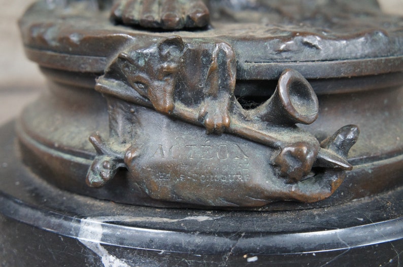 Acteon Greek Hunter by Adrien Etienne Gaudez French Bronze Statue ...