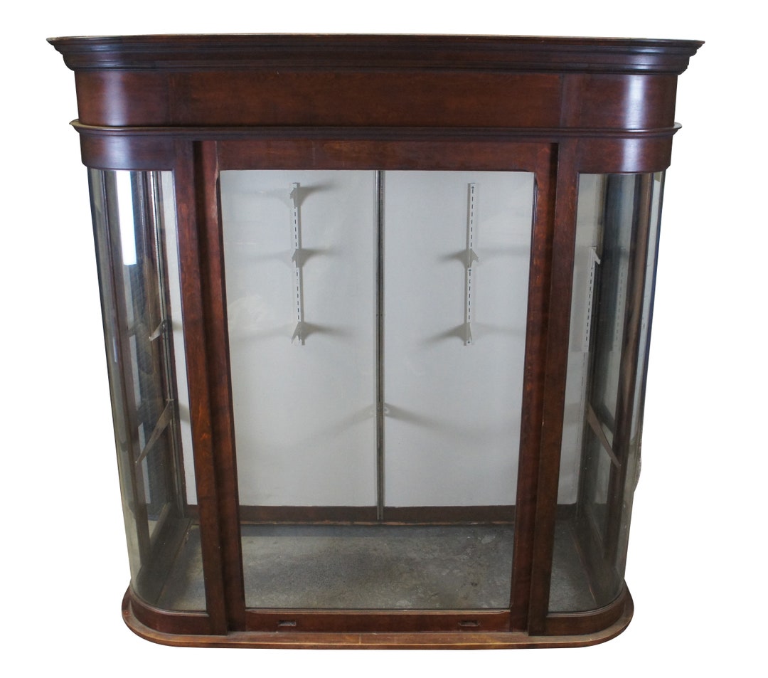 Antique Victorian Mahogany General Store Display Case Apothecary ...