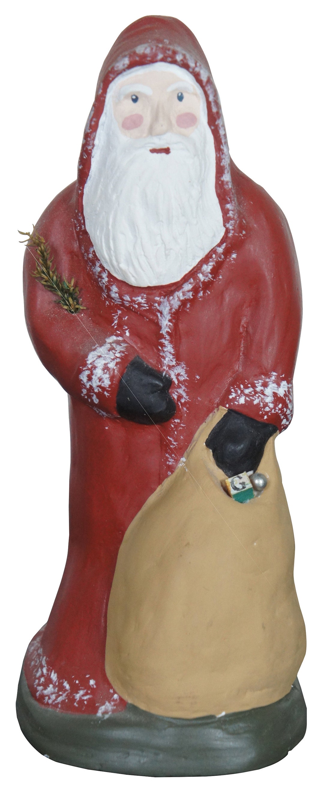 1983 Vintage Plaster Santa Claus Father Christmas Figurine 7 - Etsy