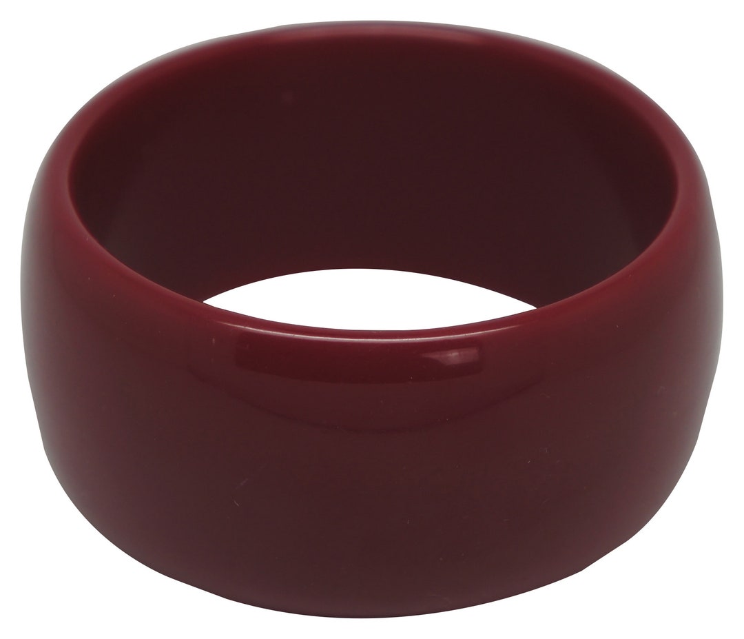 Vintage Mid Century Red Bakelite Wide Bangle Bracelet Katalin 8" - Etsy