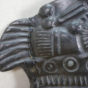 1950s Mexican Barro Negro Mayan Aztec Deity Cthulhu Folk Art Clay Mask ...