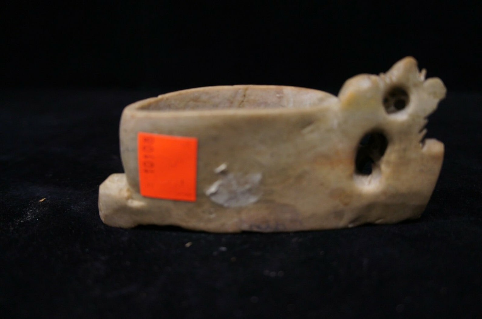 Collectible Rare Hand Carved Asian Oriental Soapstone Writing Inkwell ...