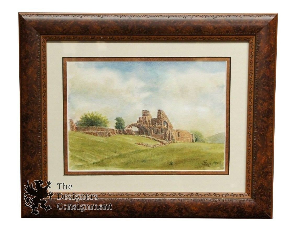 Early 20th Century Signed Watercolor Philip Castle Ruins - Etsy