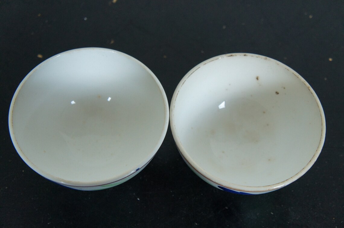 2 Antique Belgian Imperial Royal Nimy Porcelain Cups Bowls - Etsy