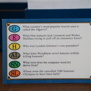 1981 Trivial Pursuit Master Game Genus Edition Horn Abbott Trivia - Etsy
