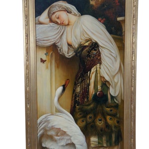 Odalisque Contemporary School Oil Painting After Frederick Leighton ...