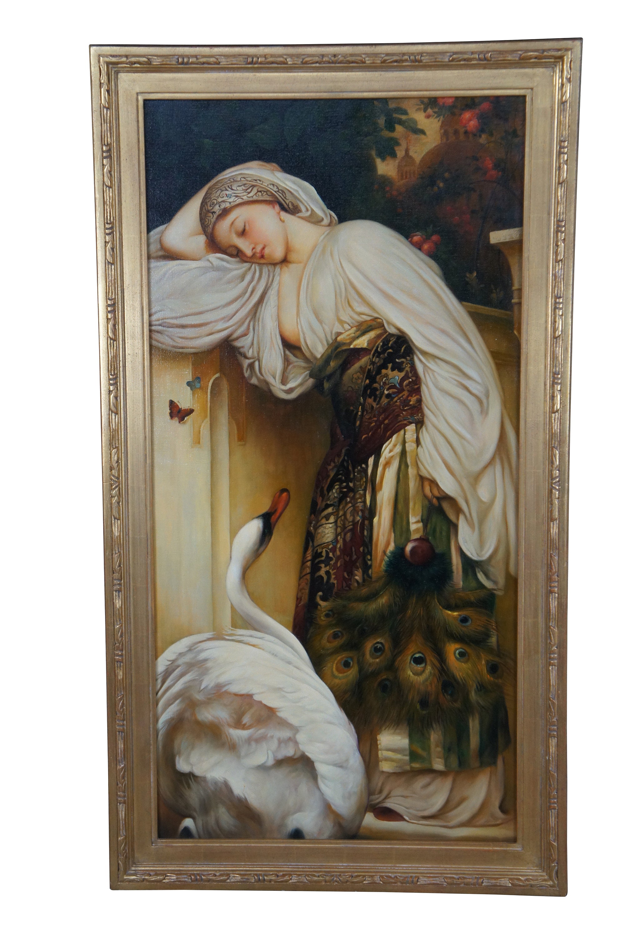 Odalisque Contemporary School Oil Painting After Frederick Leighton ...