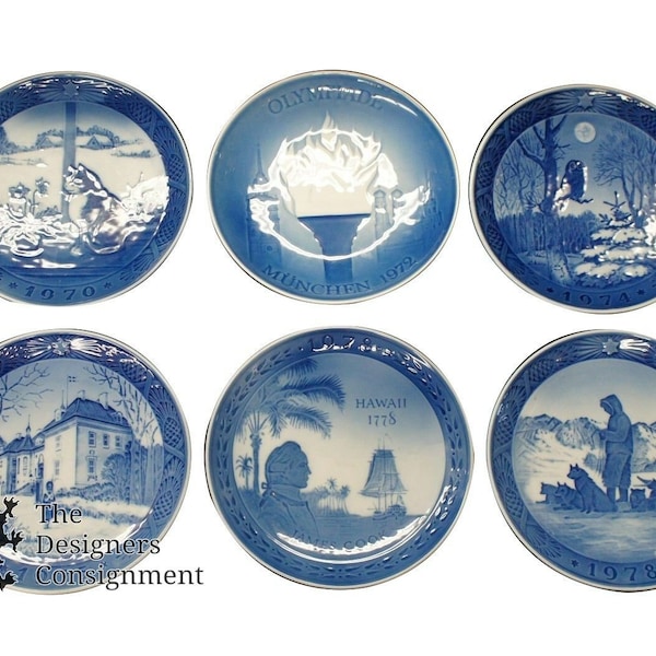 Royal Copenhagen Collector Plates - Etsy